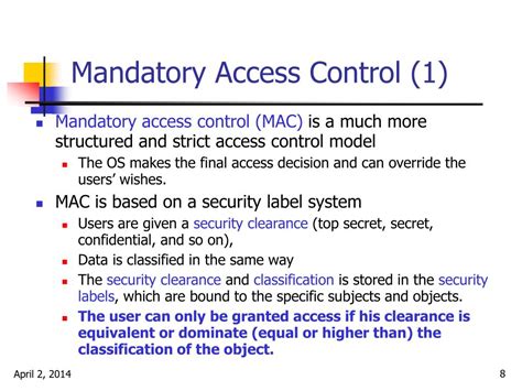 Ppt Chapter 4 Access Control Part B Powerpoint Presentation Free