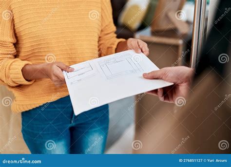 And Heres Your Copy Of The Receipt A Woman Receiving An Invoice For A