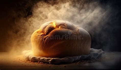 Bread And Flour Baked Into A Delicious Bun Generated By Ai Stock