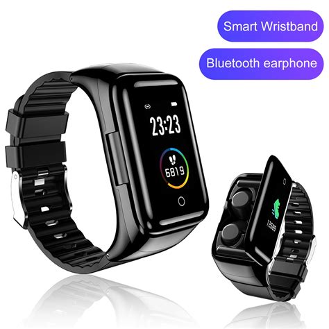 Smart Watch with Bluetooth Earphone, 2-in-1 TWS Wireless Earbuds ...