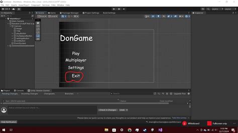 How Do You Make A Exit Button That Closes The Game Unity Engine
