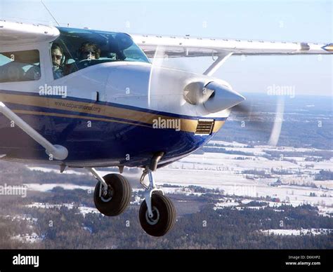 This Image Shows A Cessna 182 Aircraft Equipped With Vortex Generators Which Improve The