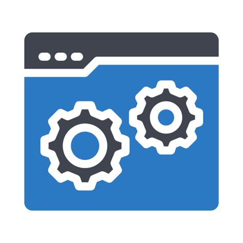 Configuration Generic Blue Icon