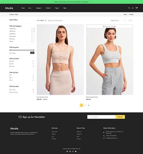 Mode Minimal Fashion And Lifestyle Woocommerce Theme