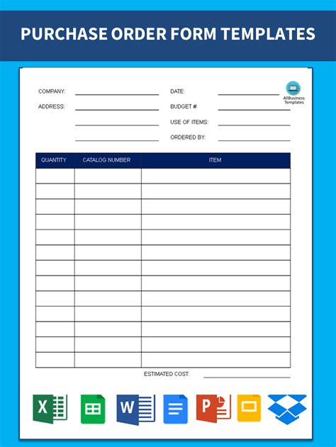 Purchase Request Form Template Excel