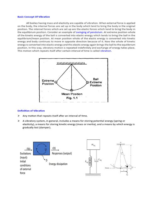 1 Vibration Engineering Lec1 Pdf Physics Oscillation