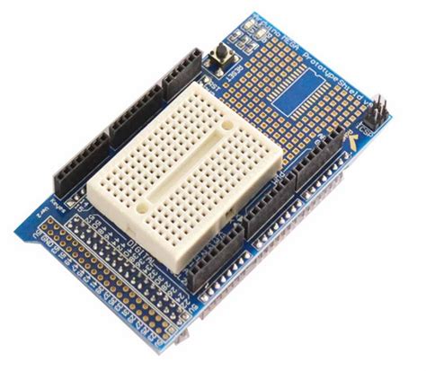Auslese Prototype Shield V3 0 For Arduino Mega With Breadboard