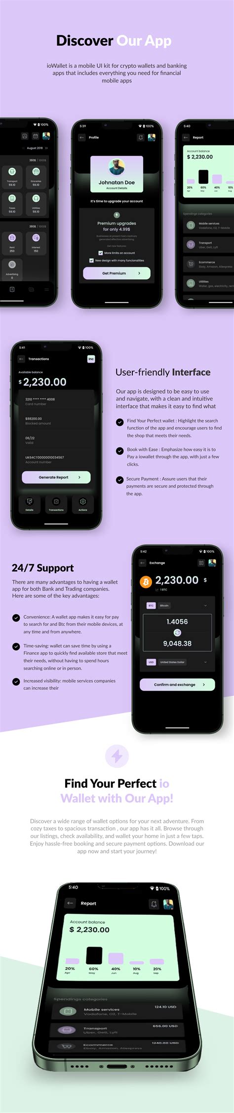 Iowallet Flutter App Template Flutter 20 Codemarket