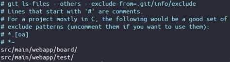 [git] untracked files 숨기기 — mimah