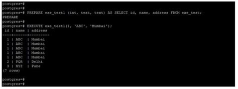 Postgresql Execute How Postgresql Execute Works Examples