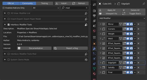 Tweaked Modifier Tools Addon Released Scripts And Themes Blender Artists Community