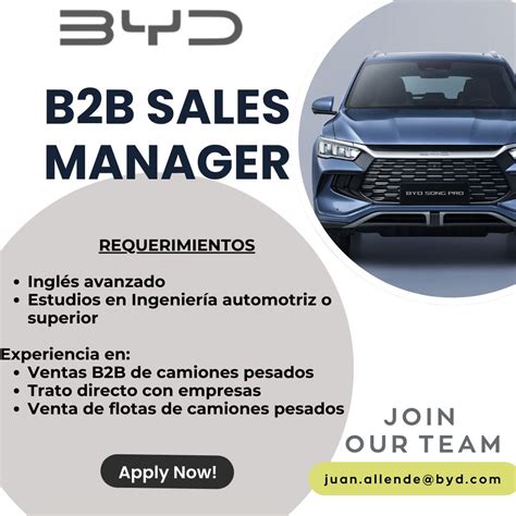 Juan Carlos Allende On Linkedin Dear All We Have A New Vacancy B2b Sales Manager Apply