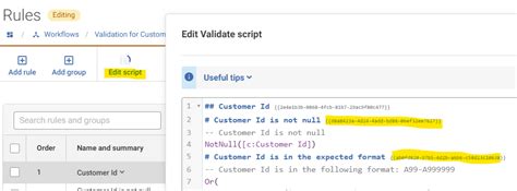 Unique Id For Validation Rules — Experian Data Quality Community