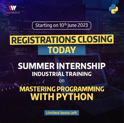 linuxworld informatics pvt ltd on linkedin summerinternship pythonsummerinternship