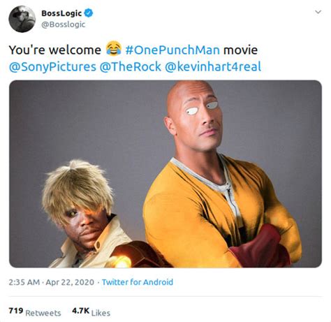 Así Se Vería The Rock Como Saitama En La Película Live Action De One
