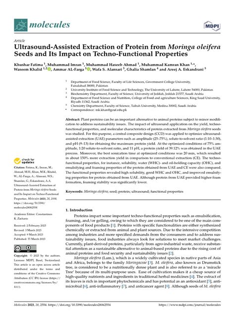 2023 Molecules Pdf Analysis Of Variance