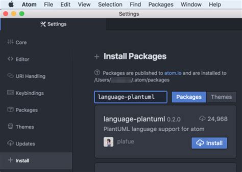 【atom】テキストのみで書いたumlを「plantuml」でリアルタイムプレビューさせる方法
