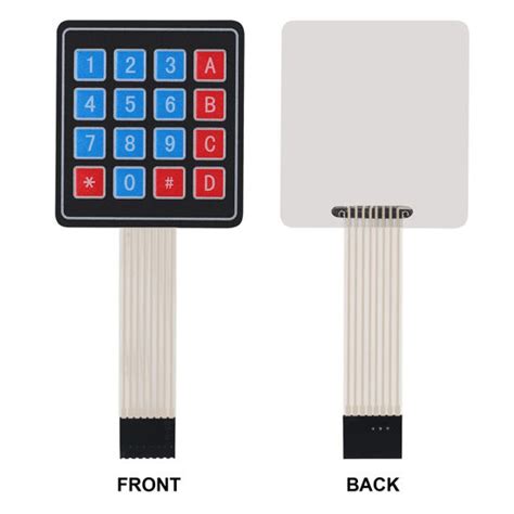 Getuscart 10pcs 4x4 Matrix Array Membrane Switch Keypad Keyboard 16