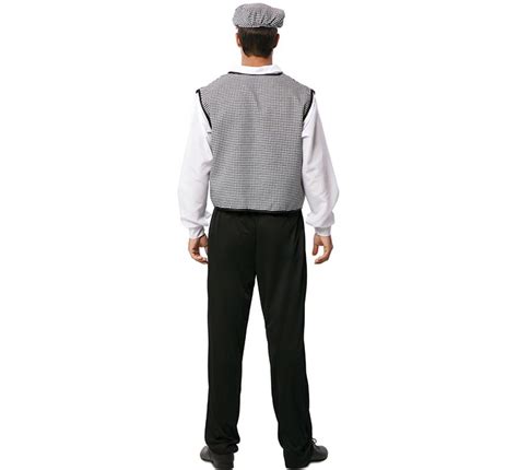 Disfraz De Chulapo Madrileño Gris Con Gorro Para Hombre