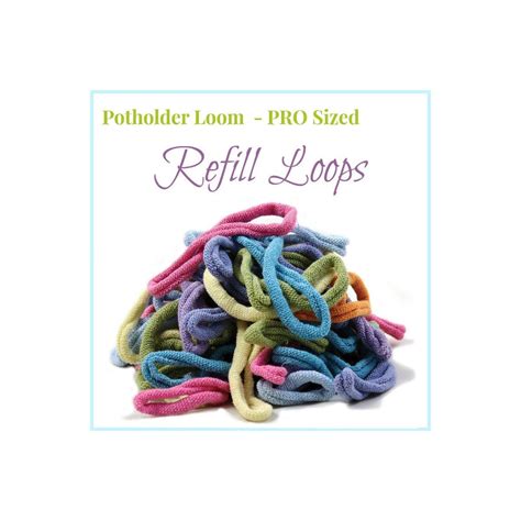 PRO Potholder Loop Refill For Harrisville Designs PRO Potholder Loom Individual Colors Set