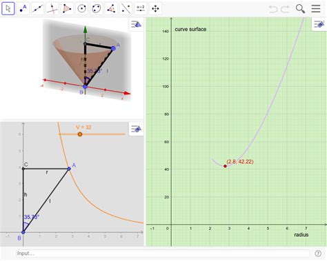Cone Analysis Geogebra