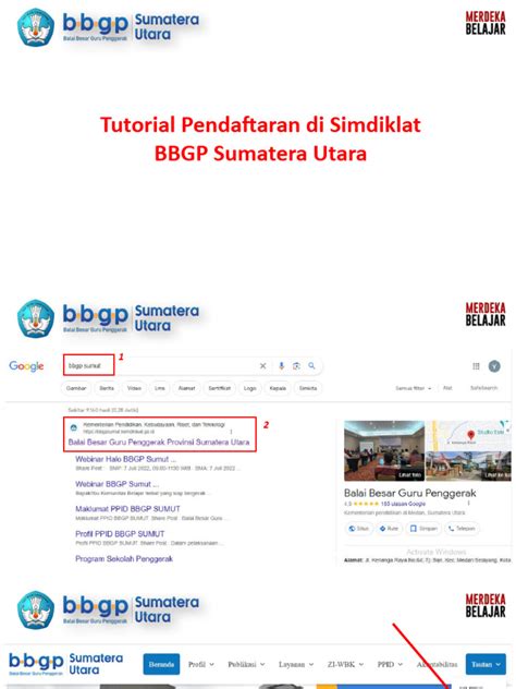 Tutorial Pendaftaran Di Simdiklat Bbgp Sumut Pdf Karier