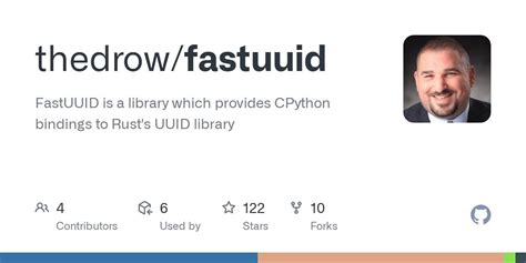github thedrow fastuuid fastuuid is a library which provides cpython