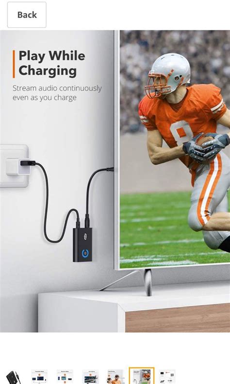 Taotronics Bluetooth 5 0 Transmitter And Receiver Audio Headphones
