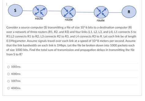 Solved S 长子 R switch router router Assume that source S and Chegg com