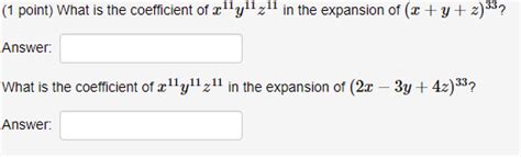 Solved 1 point Calculate Σ 1 Answer Calculate 13 Σ 1 i Chegg com