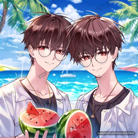 Ai创作图西瓜拟人 立夏闪图 西瓜脆啵啵 乙女游戏 夏至推图 原创西瓜水果拟人 泰两优插画 西瓜本子封面 站神西瓜 残次品芒果 冰柠城夏 手摇桃桃 吃瓜群众吃瓜少年少女 夏末终结战 男生人物