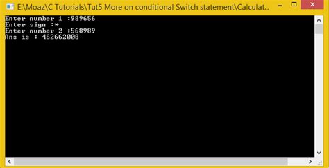 Calculator Using Switch And Conditional Statements Sourcecodester