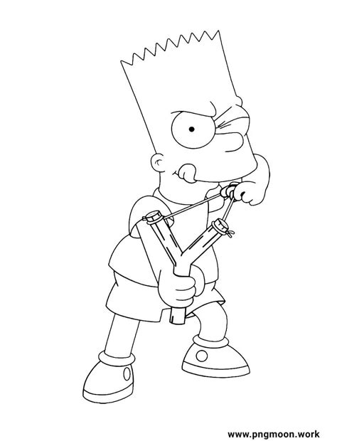 Supreme Bart Simpson Coloring Pages Free Printable Templates