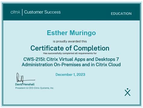 Citrix Esther Muringo