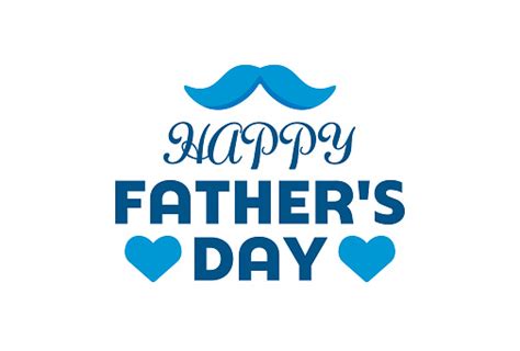 해피 아버지의 날 인사말 카드 콧수염 하트 모양 레터링 타이포그래피 디자인 0명에 대한 스톡 벡터 아트 및 기타 이미지 0명 6월 가족 Istock
