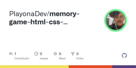 GitHub PlayonaDev Memory Game Html Css Javascript