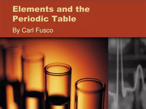PPT Elements And The Periodic Table PowerPoint Presentation Free