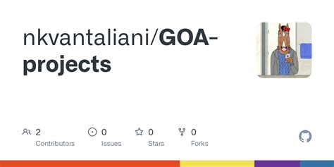 GitHub Nkvantaliani GOA Projects