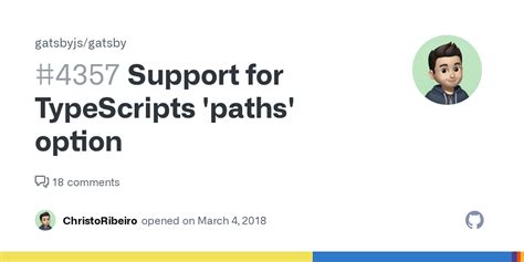 Support For Typescripts Paths Option · Issue 4357 · Gatsbyjsgatsby