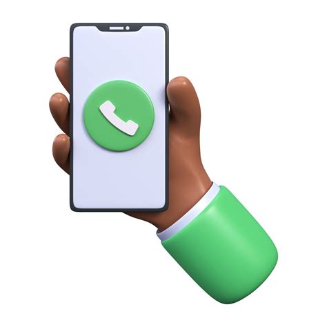 Pick Up The Phone 3d Render 17217179 Png
