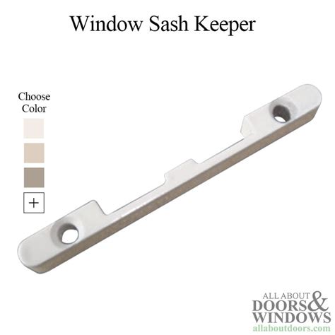 Sweep latch face mount sash lock keeper, Zinc