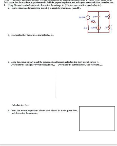 solved i using norton s equivalent circuit determine the voltage