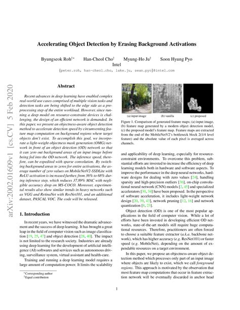 accelerating object detection by erasing background activations deepai