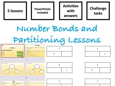 Number Bonds And Partitioning Lessons Teaching Resources