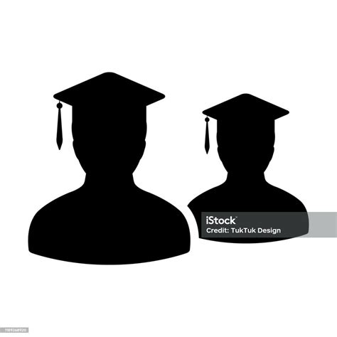 대학 아이콘 벡터 남성 그룹 학생 사람 프로필 아바타 박격포 보드 모자 기호 학교 및 대학 졸업 학위 에 플랫 컬러 문무형 Pictogram Educational