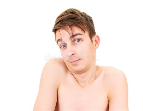 Joven Con Dudosos Desnudos Foto De Archivo Imagen De Vacile