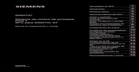Sistema De Control De Procesos Pcs 7 Sfc Para Simatic S7 · Pdf