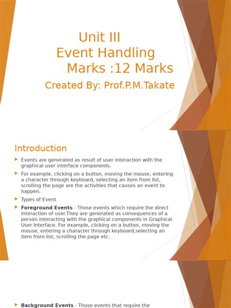 Ajp Unit 3 Event Handling Pdf