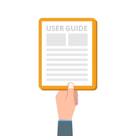 Premium Vector User Manual Guide Instruction Guidebook Handbook