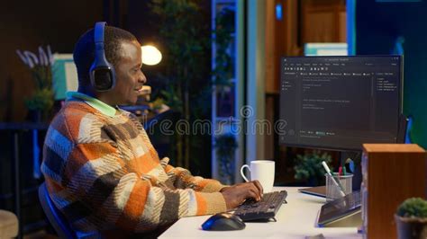 African American Computer Scientist Home Office Programming Code Pc
